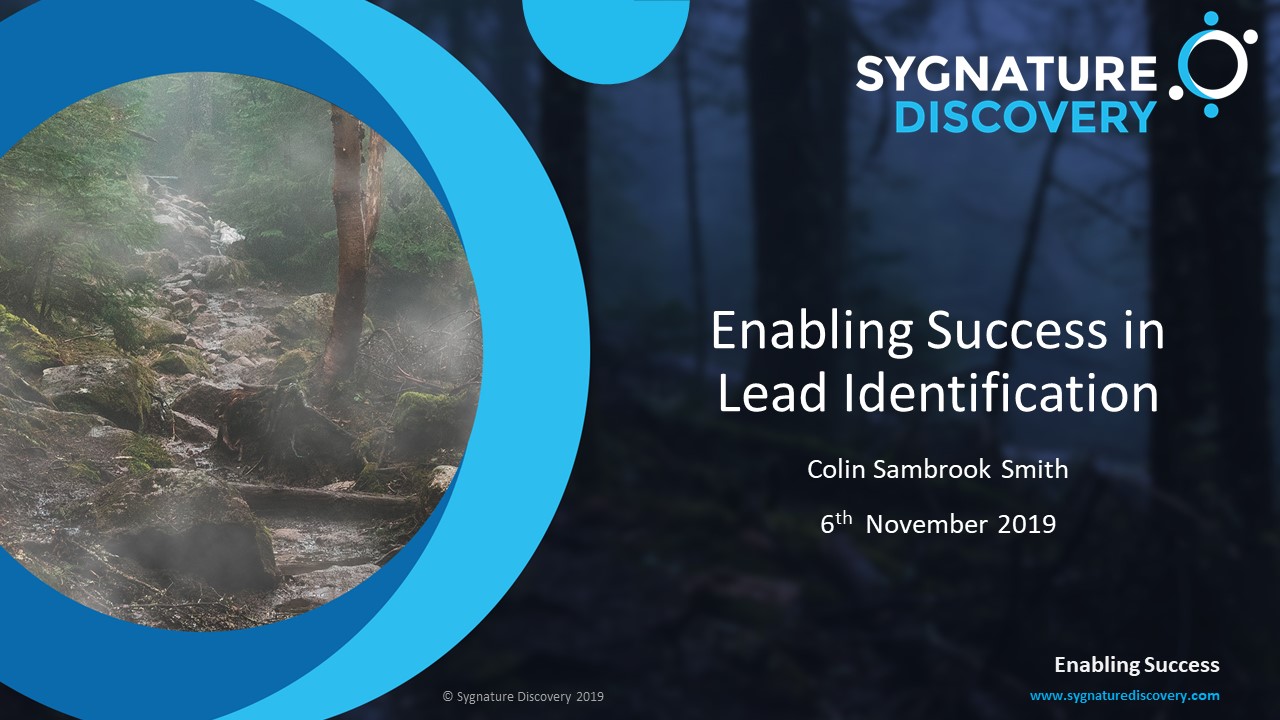 Enabling success in lead identification - Sygnature Discovery